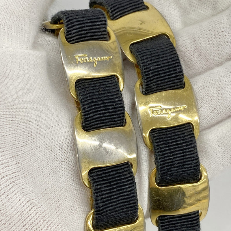 5pb2879】サルヴァトーレフェラガモ トートバッグ ヴァラ キャンバス