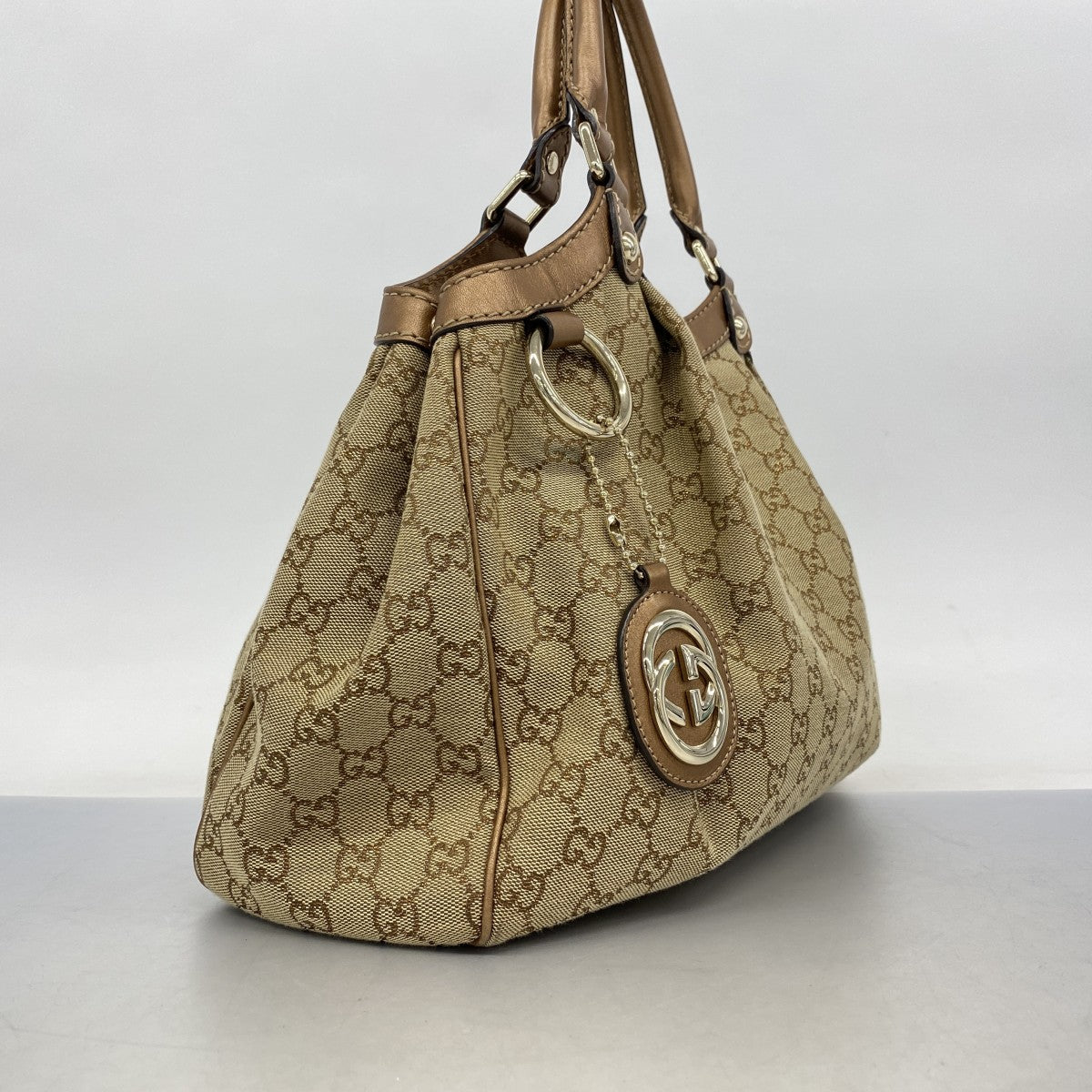 5pe7046-k】グッチ トートバッグ GGキャンバス 211944 キャンバス