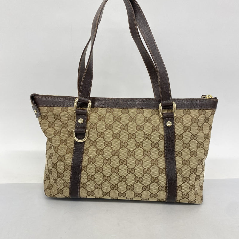 6ab0790-k】グッチ トートバッグ GGキャンバス/アビー 141470
